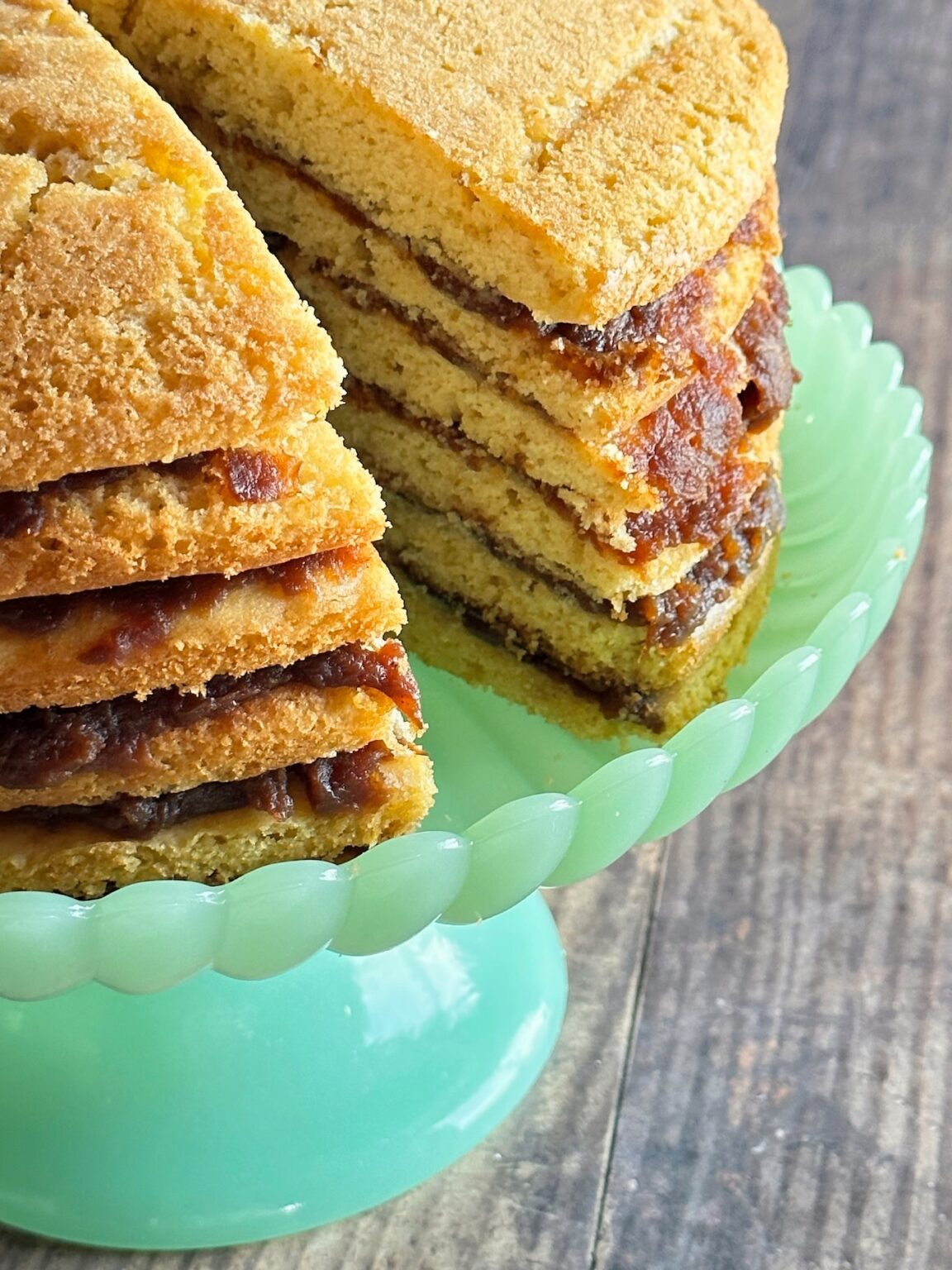 Molasses Dried Apple Stack Cake - My Country Table