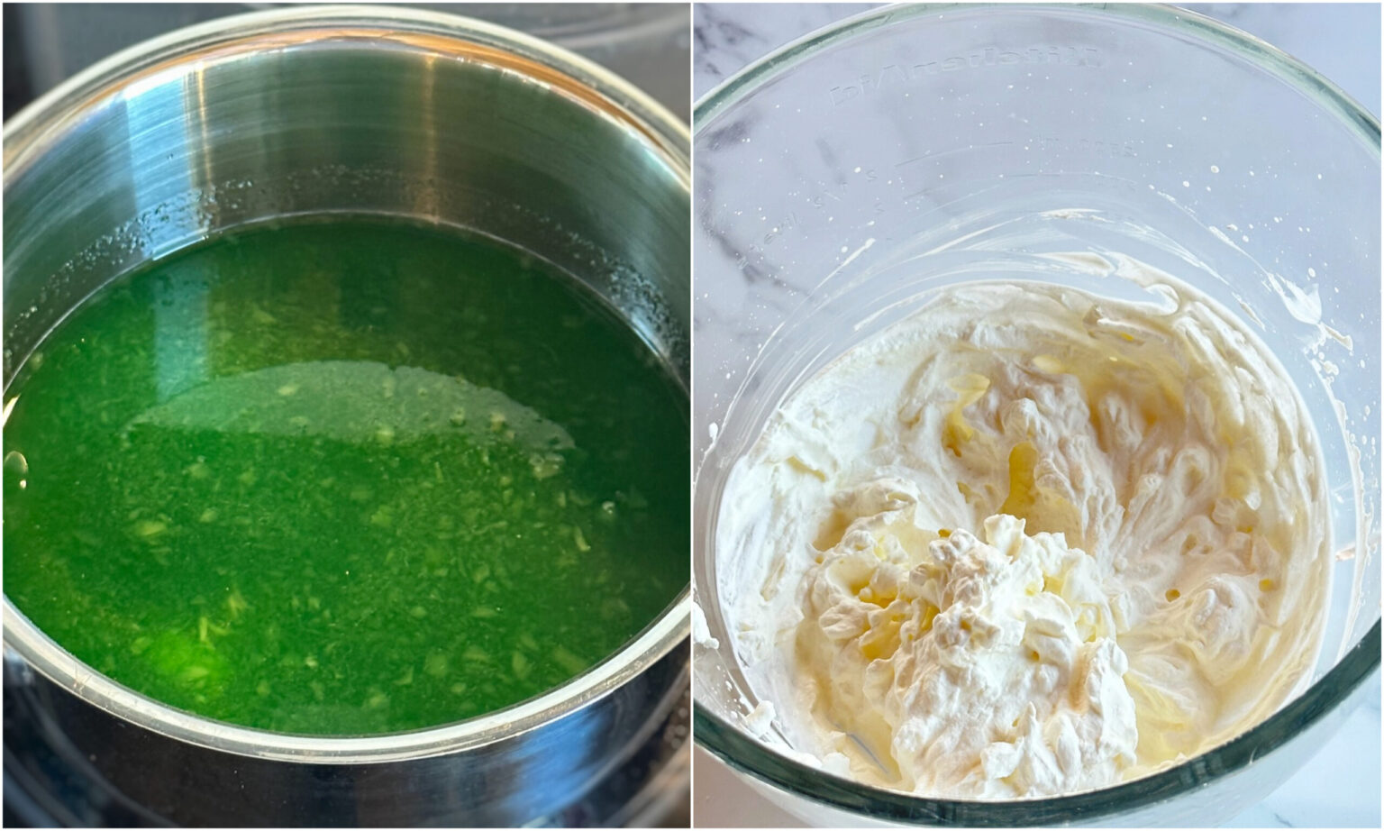Lime Fluff Salad aka Seafoam Salad - My Country Table