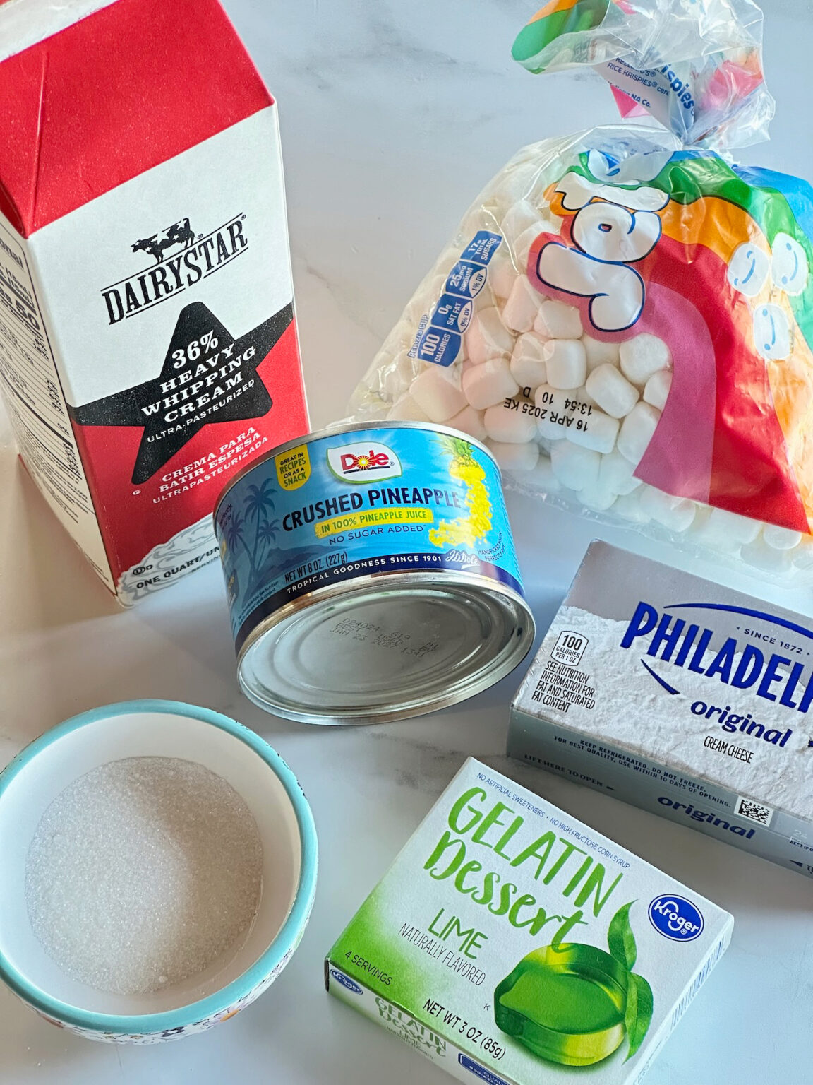 Lime Fluff Salad aka Seafoam Salad - My Country Table