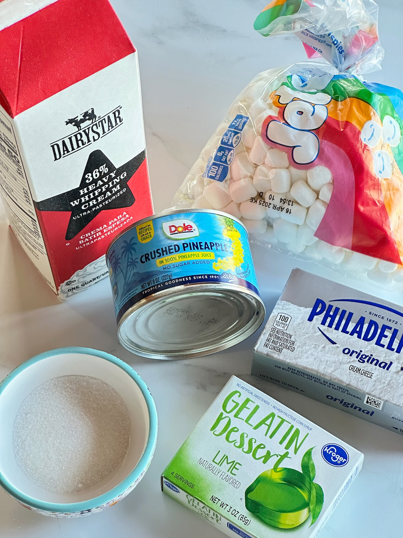 Lime Fluff Salad aka Seafoam Salad - My Country Table